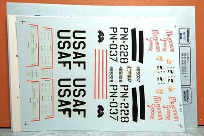 1/48 MICROSCALE P-80's MINIMUM & MAXIMUM GOOSE DECAL SHEET # 48-107 ...
