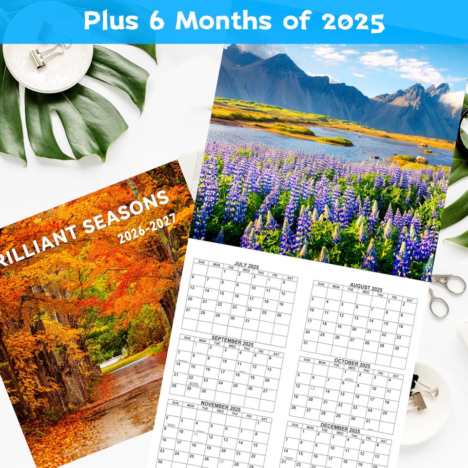 2026-2027 Calendar - 18 Monthly 2026-2027 Wall Calendar, Jan. 2026 ...