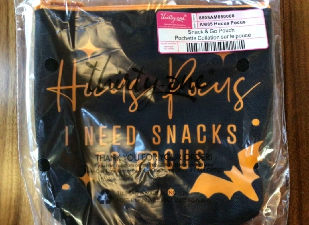 Thirty One - snack and go pouch - HOCUS POCUS- NWT | eBay