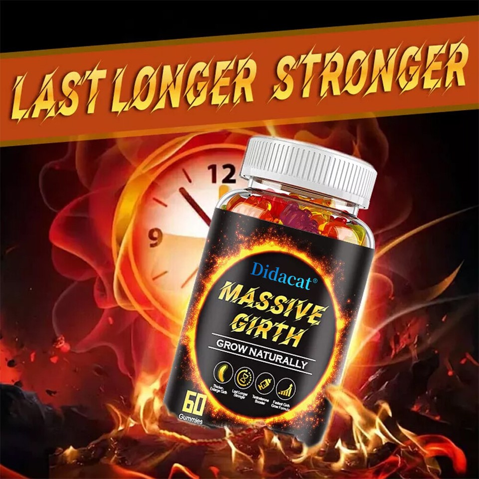 Male Enhancement Gummies Testosteron Booster Massive Girth Supplement ...