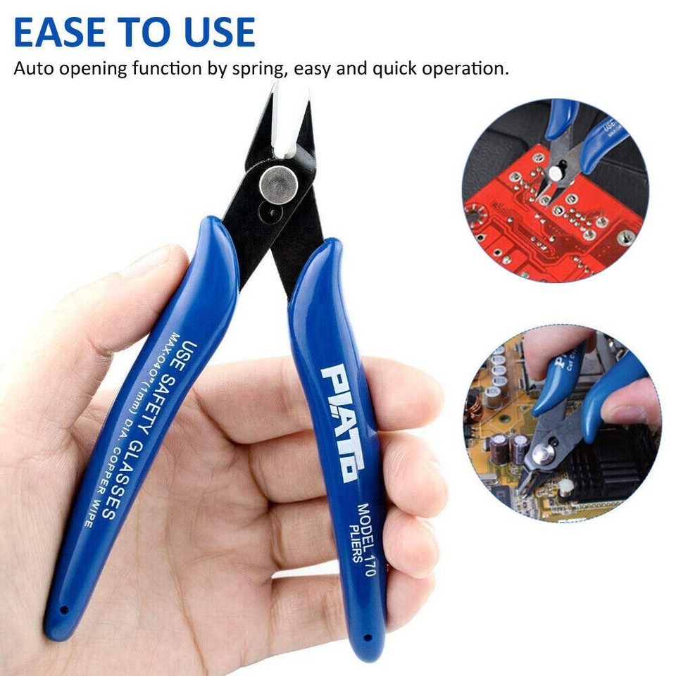 10PCS Plato Model 170 Flush Wire Cable Cutter Cutting Snips Pliers Side ...