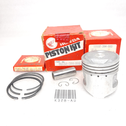 Honda CB100 K3 CL100 SL100 K3 Piston Kit Set OS 0.25 06132-384-000 NOS ...