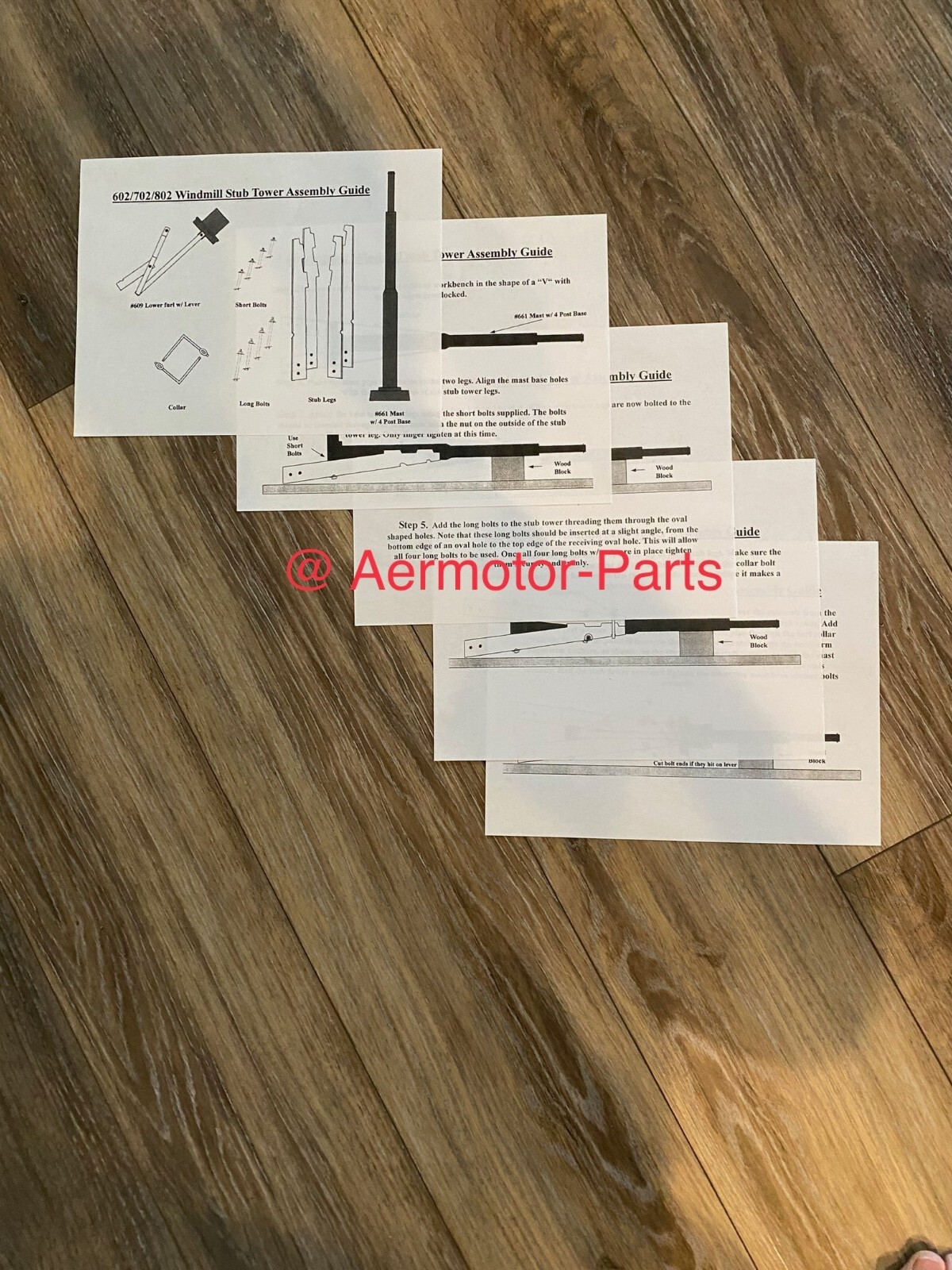 Aermotor 702 Windmill Stub Tower Assembly Guide | eBay