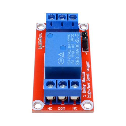5V 1-Channel Optocoupler Relay Module for Arduino High Low Level Triger ...