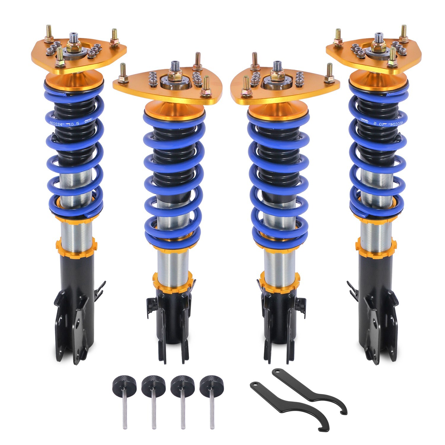 Set(4) Coilovers Shock Struts Assembly For Subaru Impreza WRX STI Saab ...