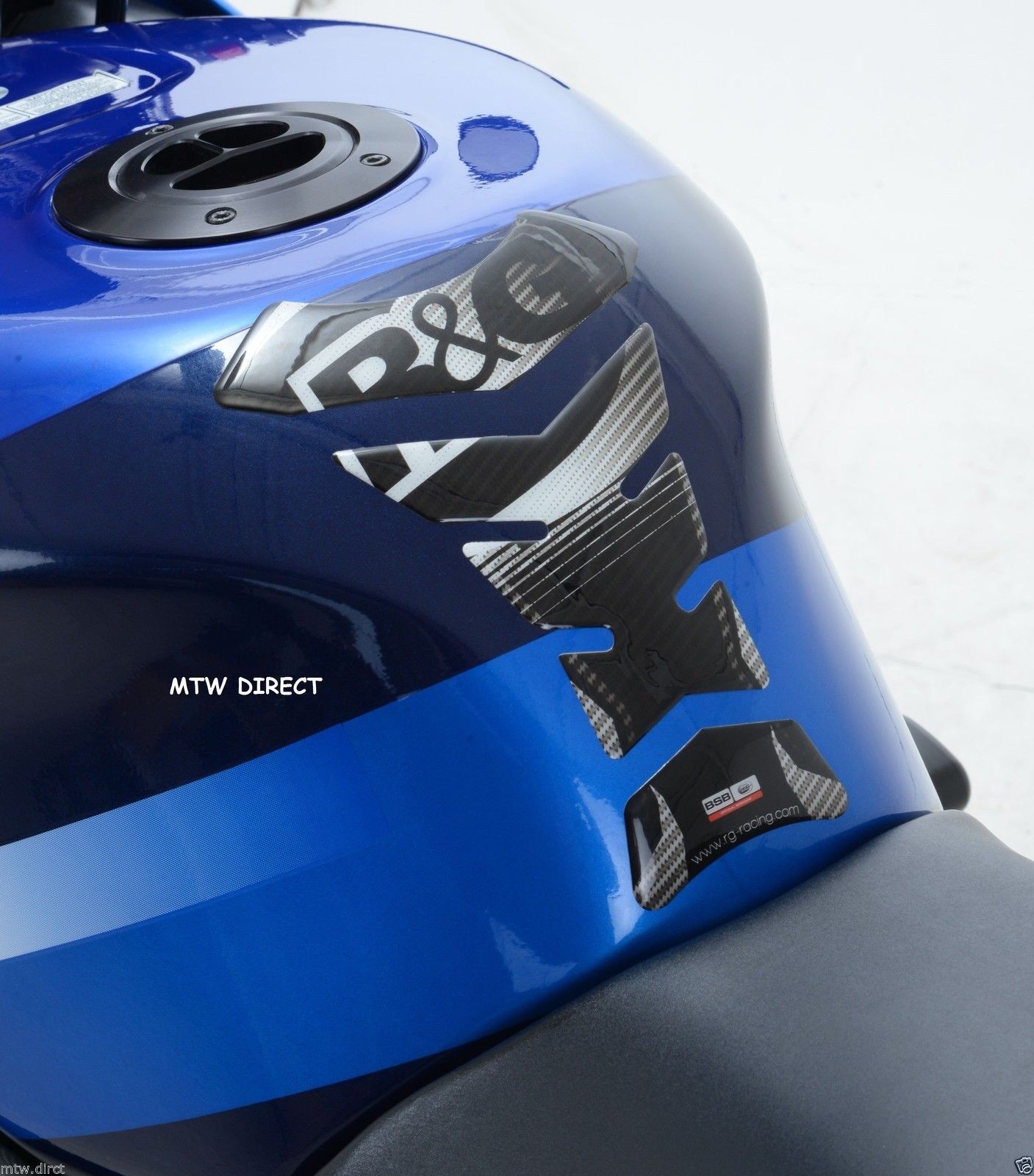 R&G RACING CARBON LOOK BSB Series Tank Pad Suzuki SV650 FullFaired ...