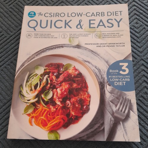 The CSIRO Low-Carb Diet Quick & Easy Lose Weight Recipes Paperback Book ...