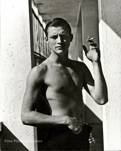 1985 Vintage HERB RITTS Semi Nude Male Smoking Duotone Photo Engraving ...