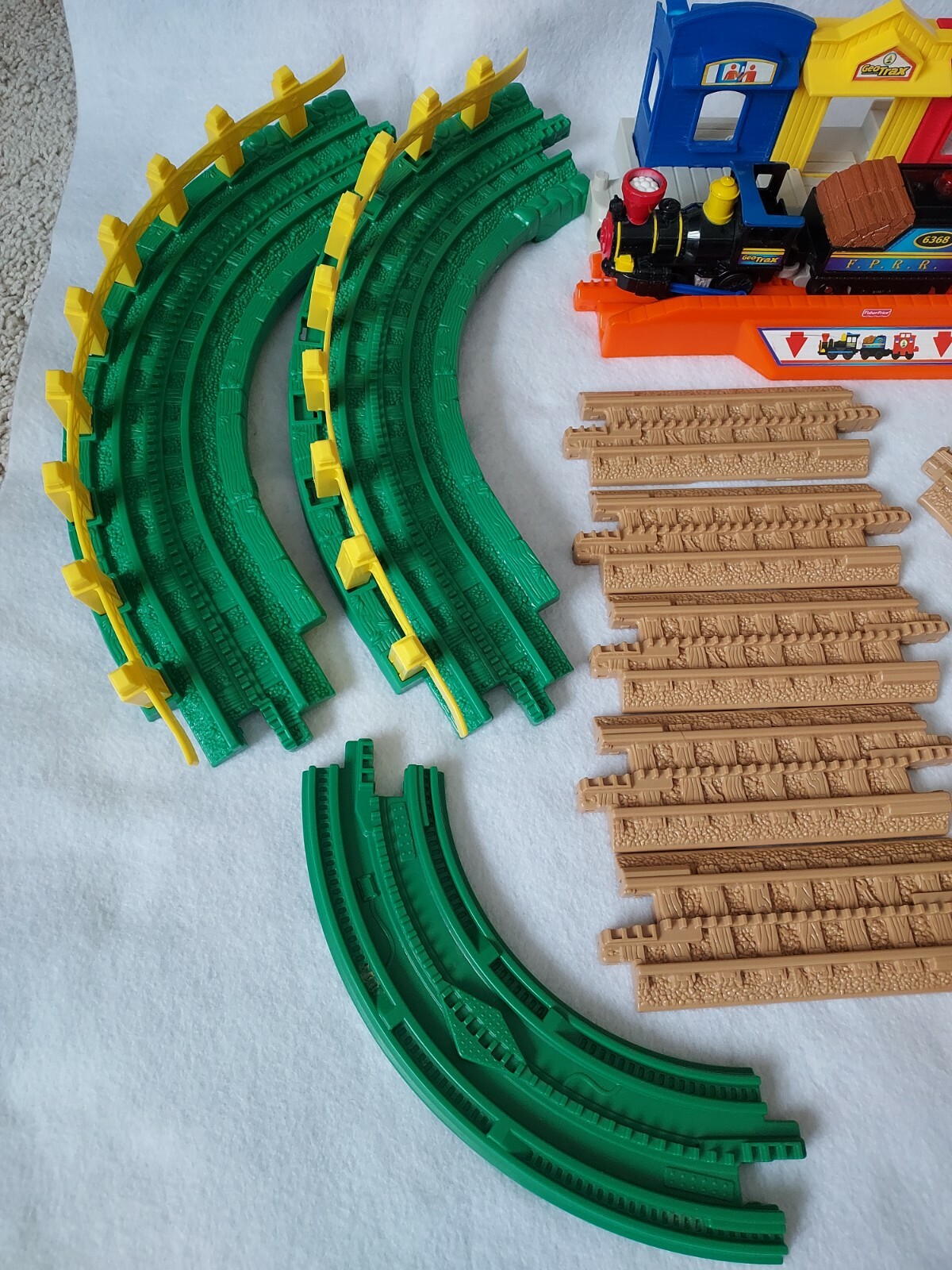 Fisher Price GeoTrax Push Along Timbertown Railway Fisher Price Train ...