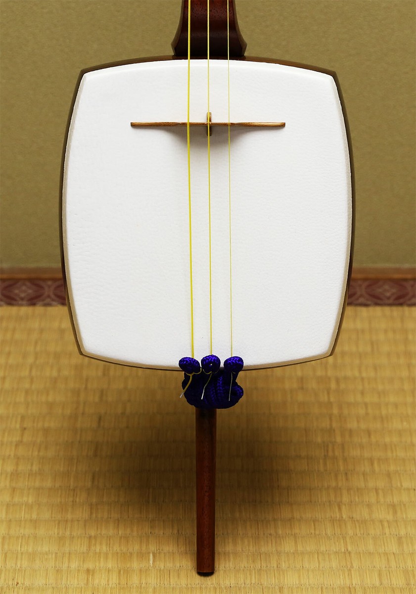 Japanese String Instruments Japanese Shamisen W/ Case Vtg Traditional