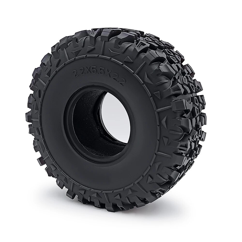 2.2" Rubber Tire 140mm Wheel Tyre For RC Crawler Car 1/10 Axial TRX4 ...