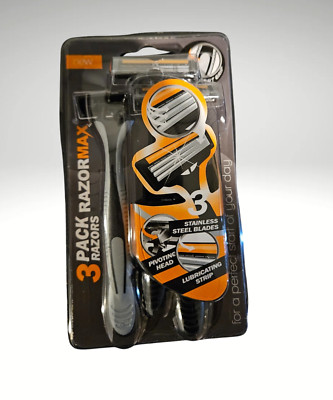 Razormax 3-Pack Triple Blade Razors for Men, Wholesale of 10 Packs (30 ...
