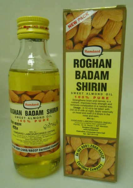 4 X Hamdard Rogan Badam Shirin 100ml Sweet Almond Oil 100 Pure for sale ...