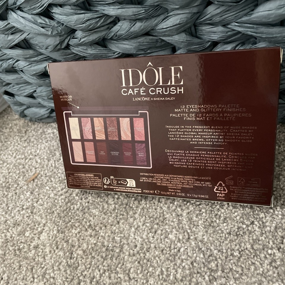 New 2025 Lancome Idole Cafe Crush Eyeshadow Palette Sheika Daley 12 eye ...