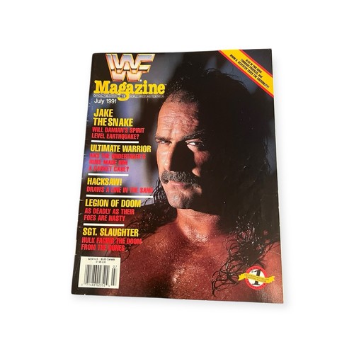 WWF WWE Magazine July 1991 Jake The Snake Von Erich Duggan Hogan ...