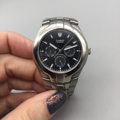 Casio Edifice 1343 EF-304 Mens Watch 38mm Black Dial New Battery 6.75 ...