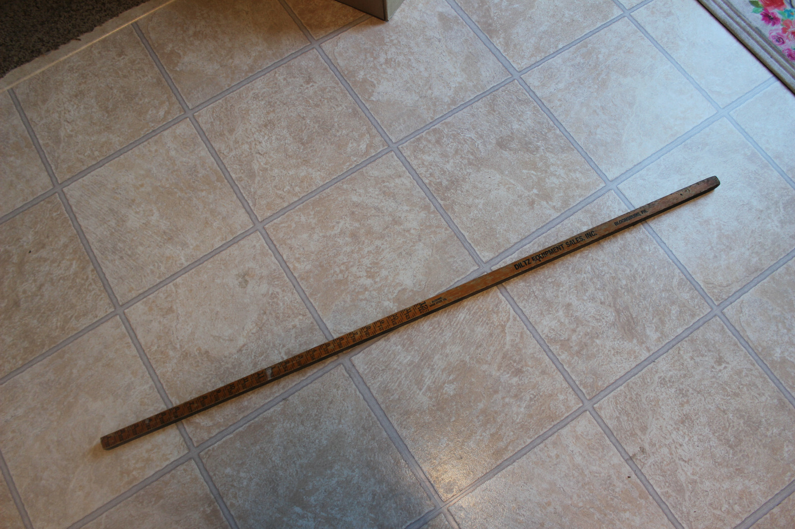 Vintage 48" ALABAMA GAGE STICK Advertising Diltz Equipment Sales ...