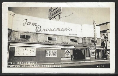 Tom Breneman's Restaurant, Hollywood, California, 1947 Real Photo ...