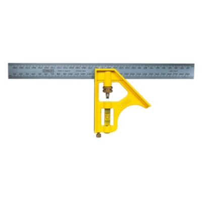 Stanley 46-143 12" (300mm) Professional Combination Square Angle Ruler ...
