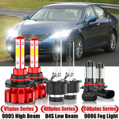 For Lexus LS460 2007-2012 -LED HID Headlight High&Low Beam + Fog Light ...