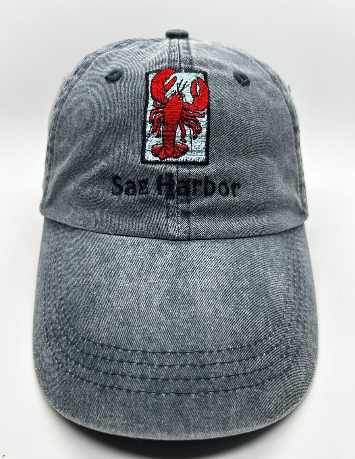 Sag Harbour Long Island Lobster Cap Hat Adult Adjustable Discolored ...
