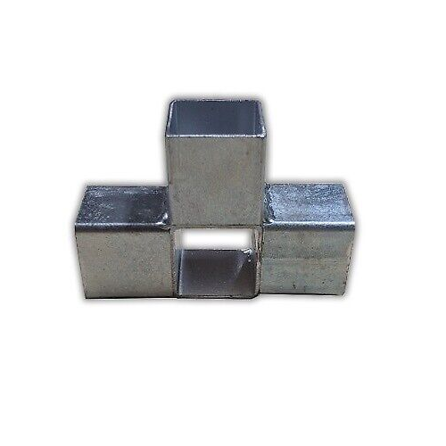 STEEL CONNECTOR JOINER 25mm SQUARE Tube Aviary Frame Trailer cage DIY ...