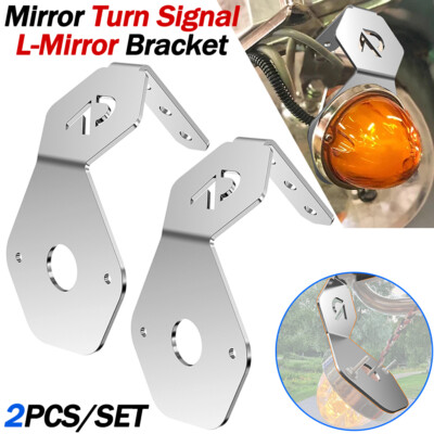 2PCS For Watermelon Mirror Turn Signal Light Mirror Mount Angled L ...