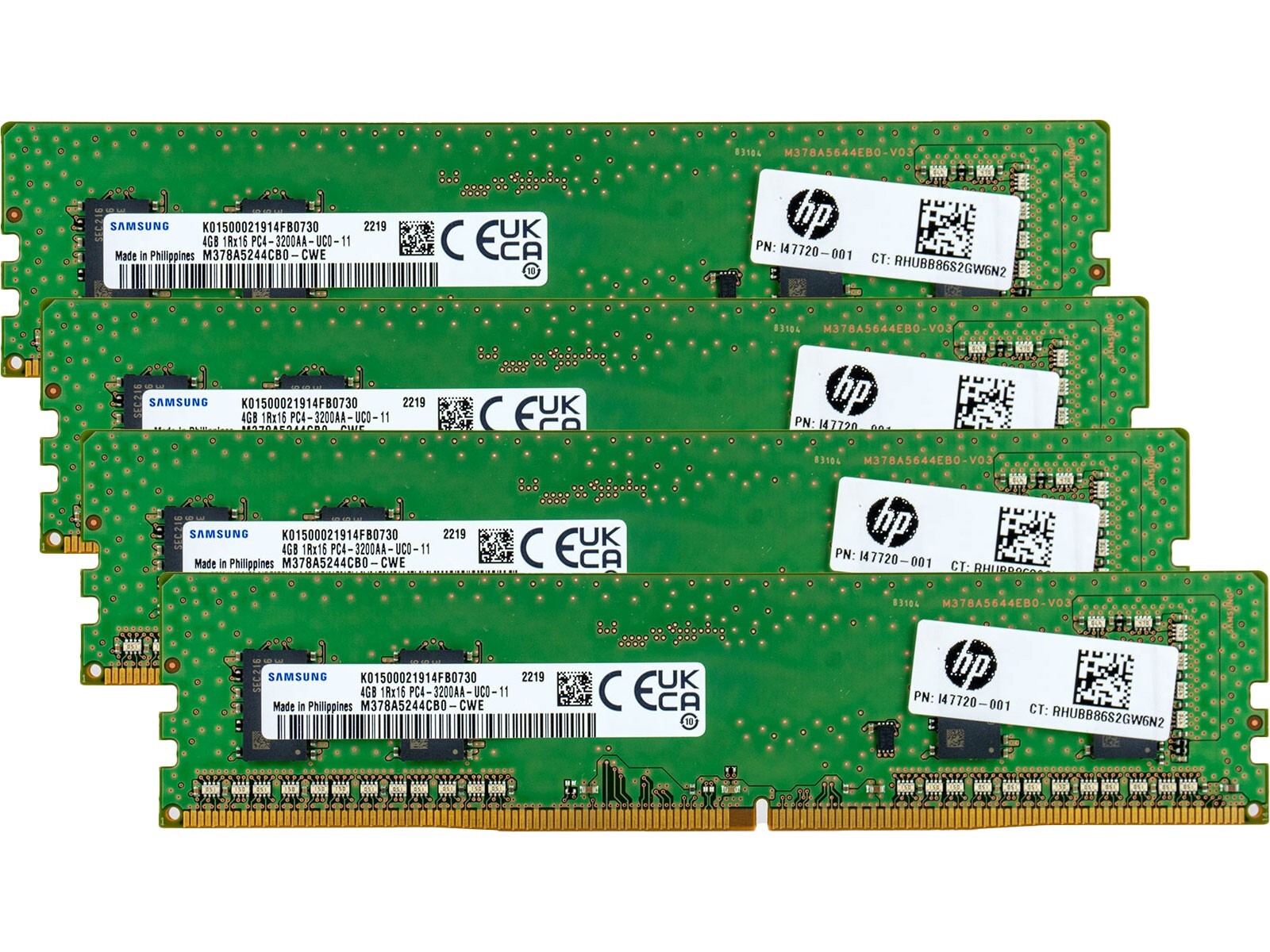 Samsung 4GB DDR4 3200MHz Desktop RAM - 4 pack | eBay