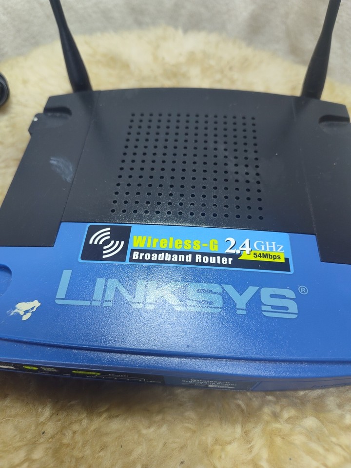 LINKSYS WIRELESS G BROADBAND ROUTER MODEL WRT54G v 2.4 GHz 4-Port ...