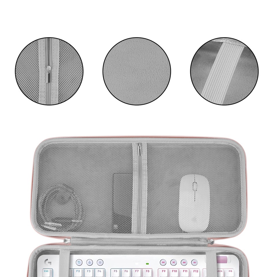 Geekria Tenkeyless Keyboard Case, Hard Shell Travel Carrying Bag for 87 ...
