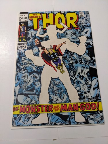 Thor 169 Galactus Cover FNVF Silver Age Marvel Comics Warlock Cameo | eBay