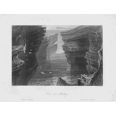 Cove in Malbay, Co Clare, Ireland - Antique Engraved Print 1842 | eBay