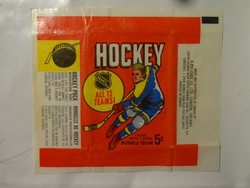 1968-69 OPC o pee chee hockey card wax wrapper | eBay