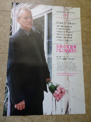 BROKEN FLOWERS - MOVIE POSTER WITH BILL MURRAY - WHITE | eBay