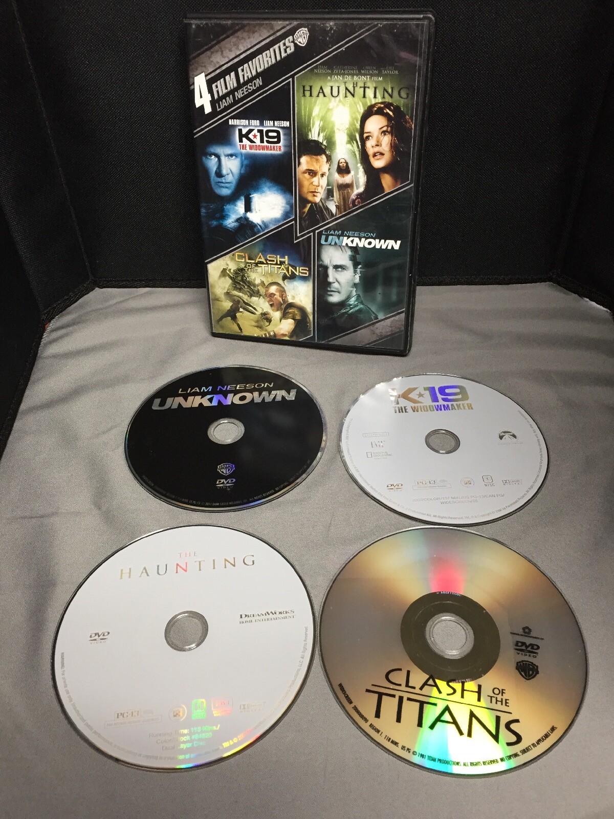 LIAM NEESON K19 Widowmaker/Haunting/Clash of the Titans/Unknown (DVD, 4 ...
