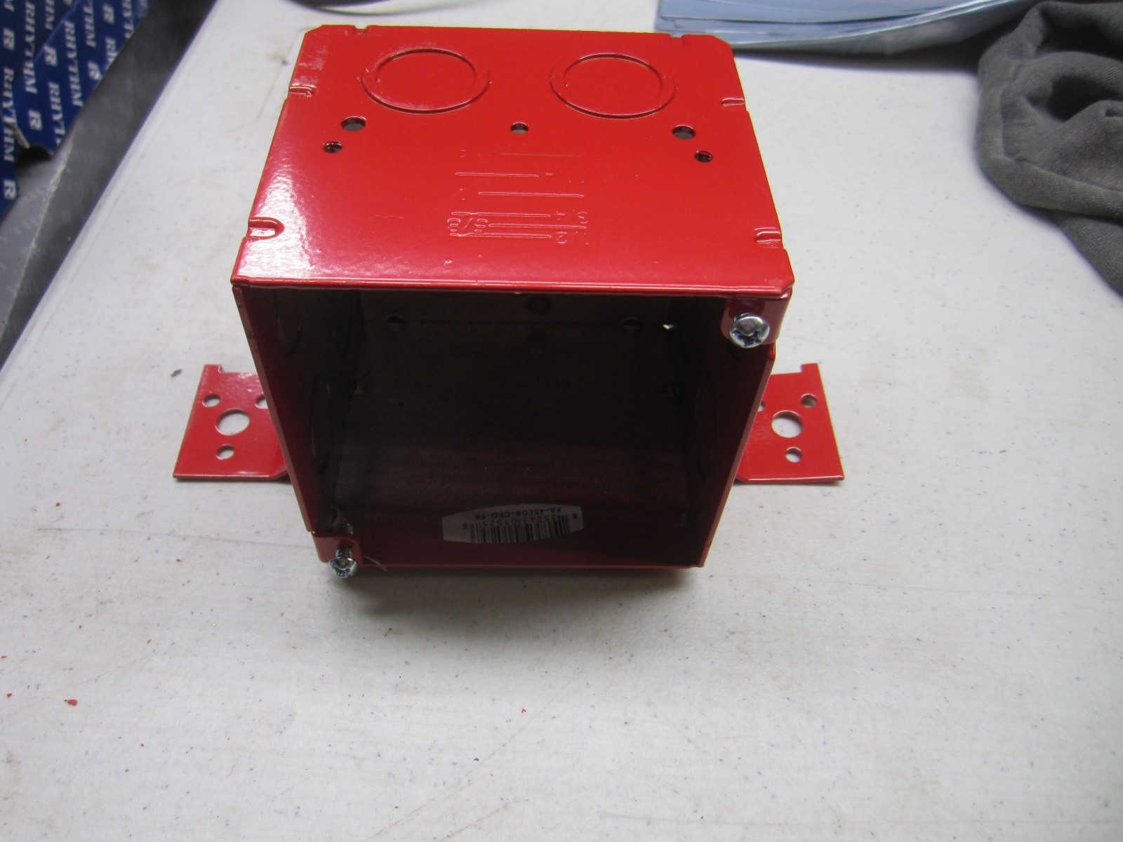 NEW BOX OF 10 Orbit 4SEDB-CKO-FB red fire box 4 Inch Square Box 3.5 ...