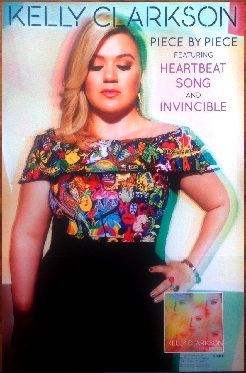 KELLY CLARKSON Piece By Piece Ltd Ed New RARE Tour Poster +BONUS Rock ...