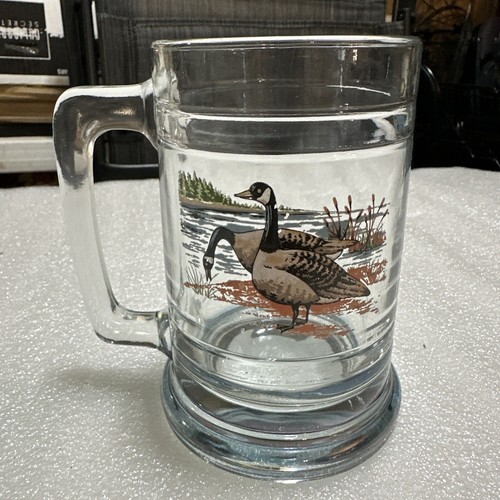 Vintage Princess House Gold Detail Glass Mug With Canadian Geese Beer ...