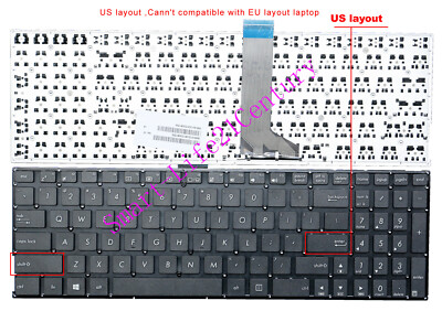 For Asus X555 X555L X551 X554 A555L F555L K555L X553 K553 W509 W519 US ...