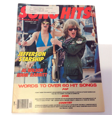 Song Hits Magazine December 1976 Jefferson Starship Cover VTG Classic ...
