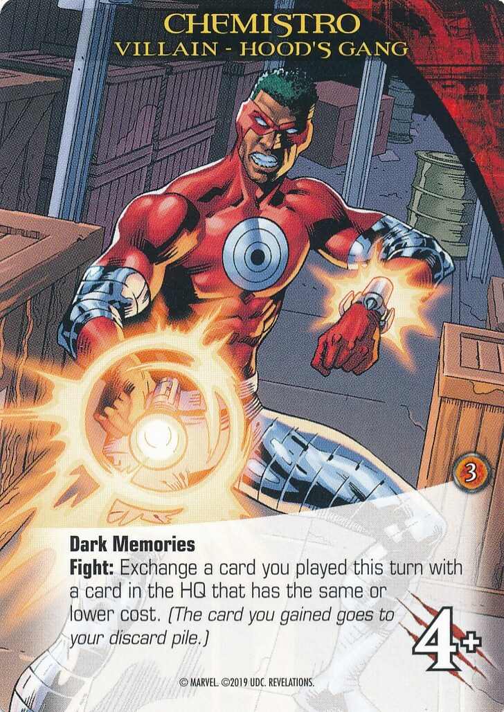 CHEMISTRO Upper Deck Marvel Legendary REVELATIONS VILLAIN HOOD's GANG ...