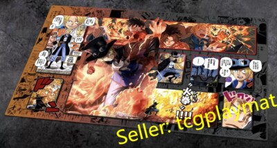 NEW Sabo Ace Luffy One Piece Playmat With Zones OPCG TCG Card Game Play ...