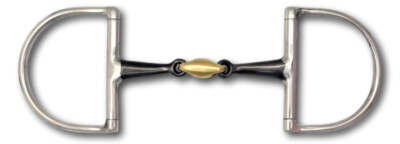 D Ring Snaffle Horse Bit, Sweet Iron mouthpiece, Copper KK Style Link ...