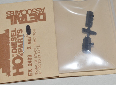 HO scale locomotive PARTS Detail Associates EX 2403 exhaust stack (2 ...