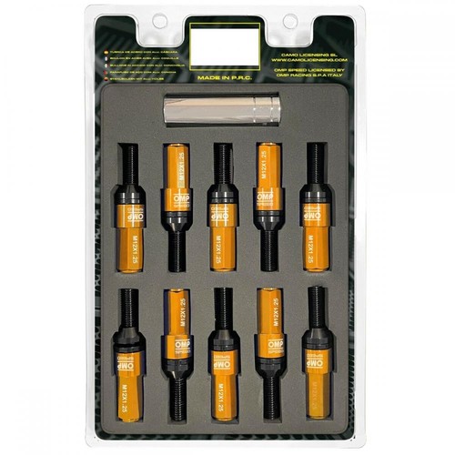 4352325 Omp Kit di viti OMP OMPS09971210 28 mm Arancio M12 x 1,25 ...