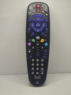 ORIGINAL OEM Bell TV Remote Control 6.4 IR UHF PRO Black 199633 Tested ...