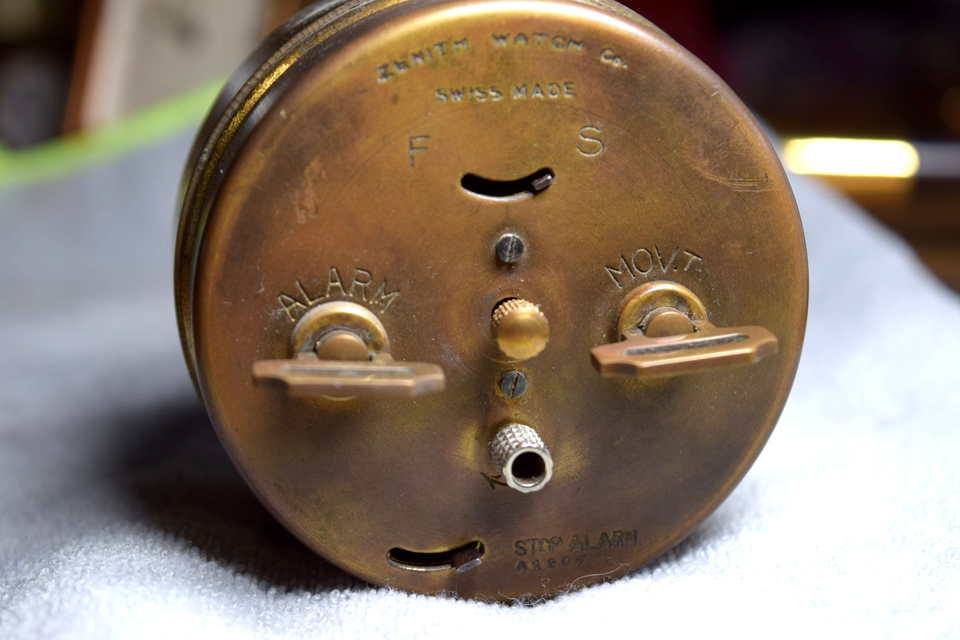 ZENITH ALARM CLOCK, SWISS MADE, KEEPS GREAT TIME, ALL ORIGINAL. | eBay