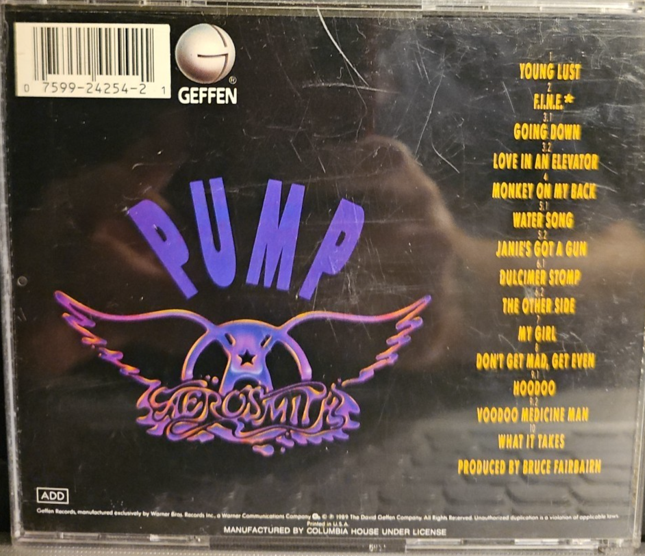 Aerosmith "PUMP" CD - #19 | eBay
