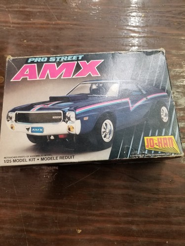 JO-HAN Amc AMX Javelin Pro Street 1/25 SCALE Open Box Parts Or Restore ...