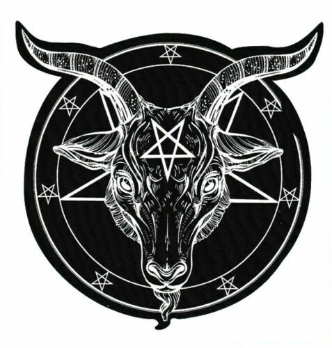 BAPHOMET VINYL STICKER PENTAGRAM SATANTIC OCCULT CHURCH OF SATAN GOAT ...